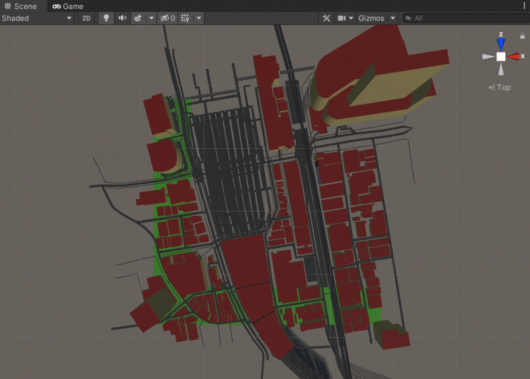 OpenStreetMapから3Dモデル(OBJ)を生成してUnityにインポートする